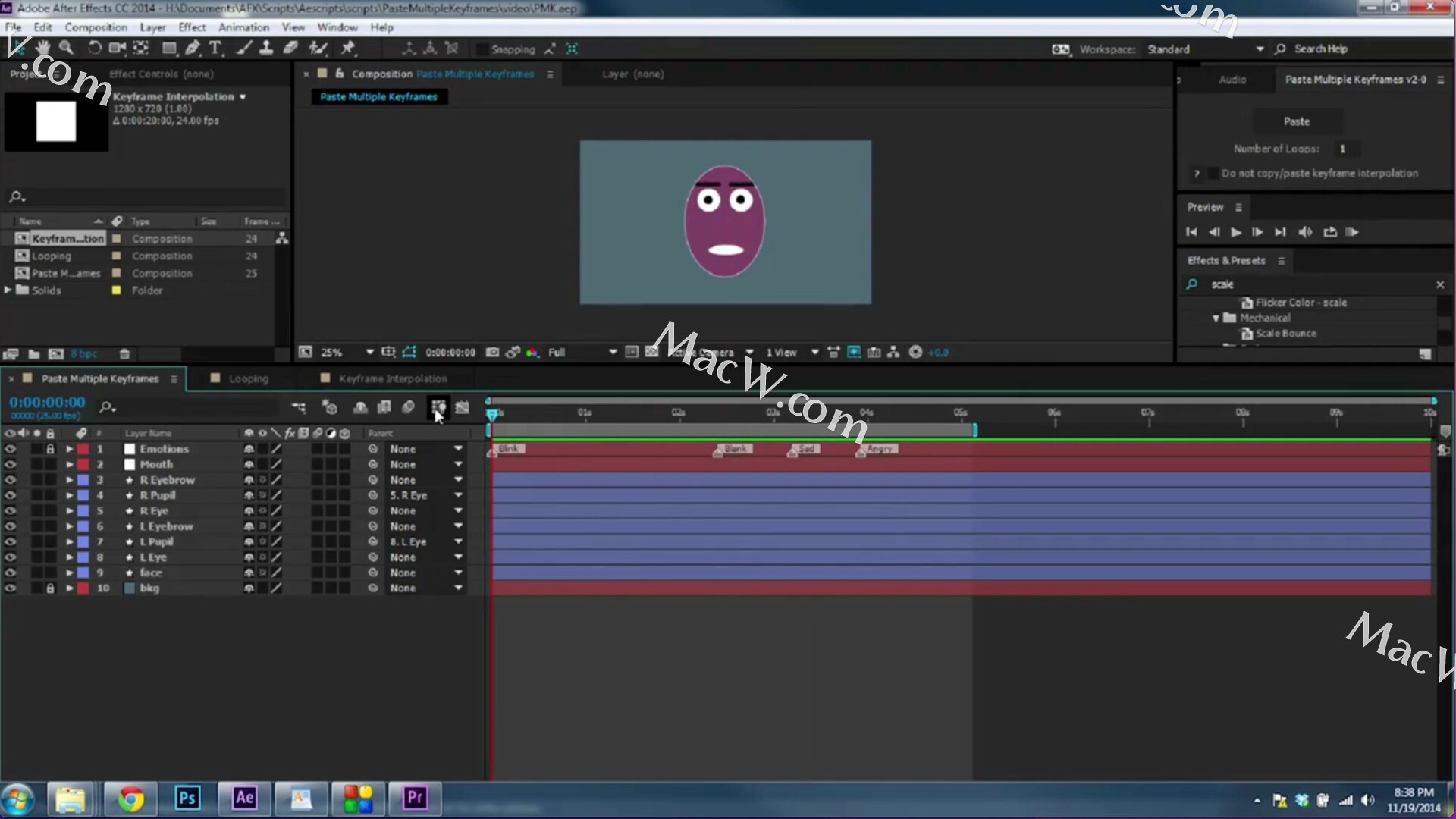 Paste Multiple Keyframes AE Paste Multiple Keyframes Macw 